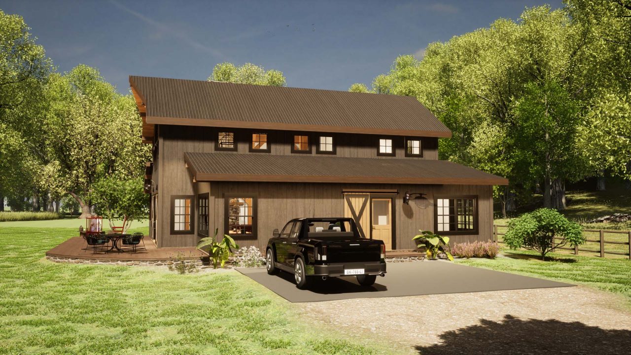 Embrace Nature at Back Forty Camp with Natural Element Barns