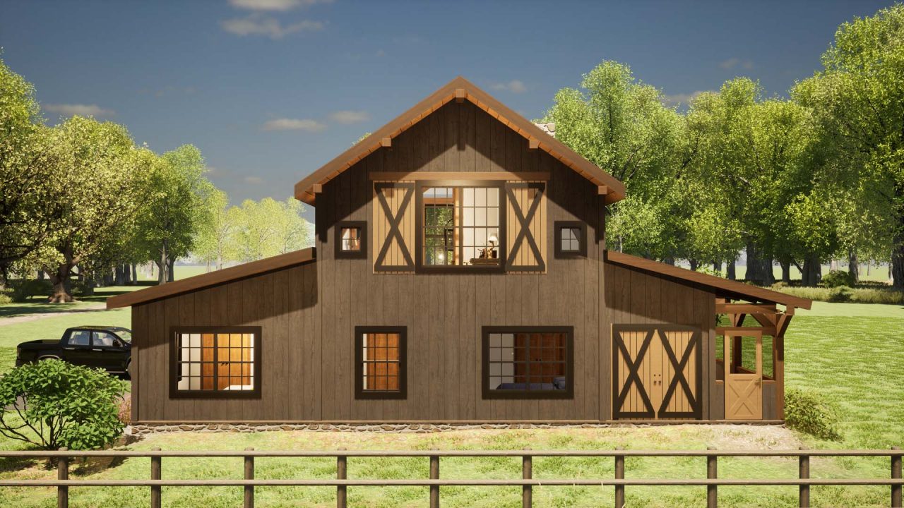 Embrace Nature at Back Forty Camp with Natural Element Barns