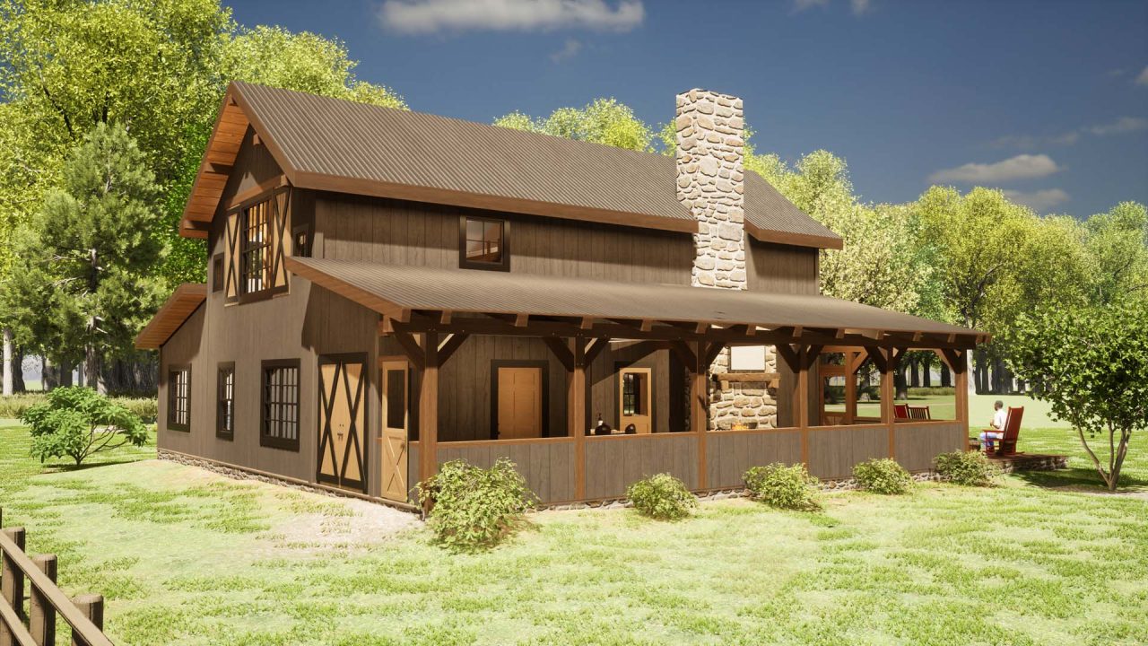 Embrace Nature at Back Forty Camp with Natural Element Barns