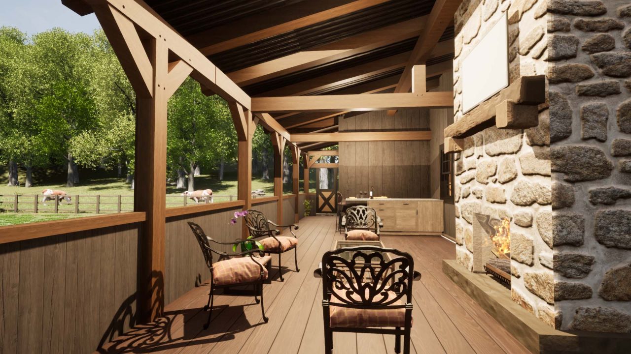 Embrace Nature at Back Forty Camp with Natural Element Barns