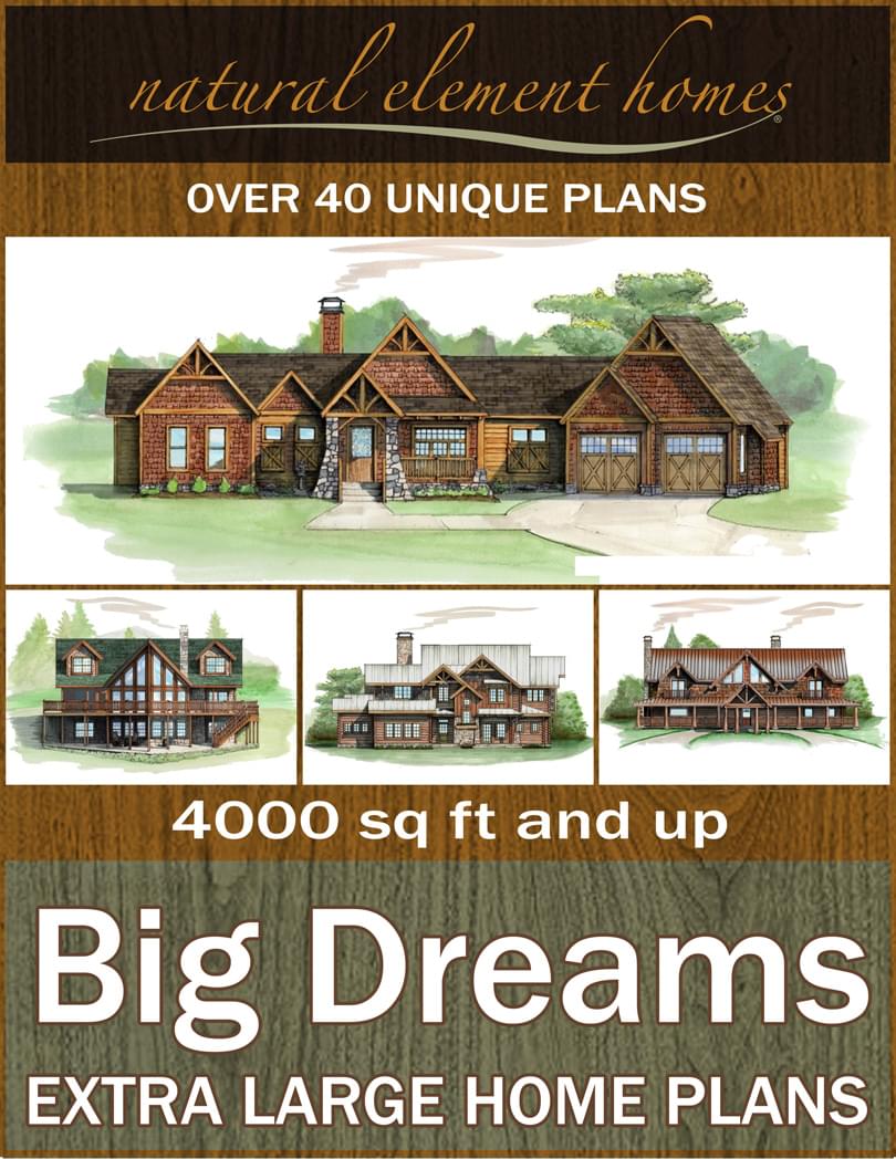 Free Log and Timber Home Plan and Floor Plan Books - Natural Element Homes