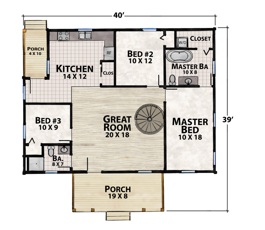 Armadillo Ranch Plan Details - Natural Element Homes