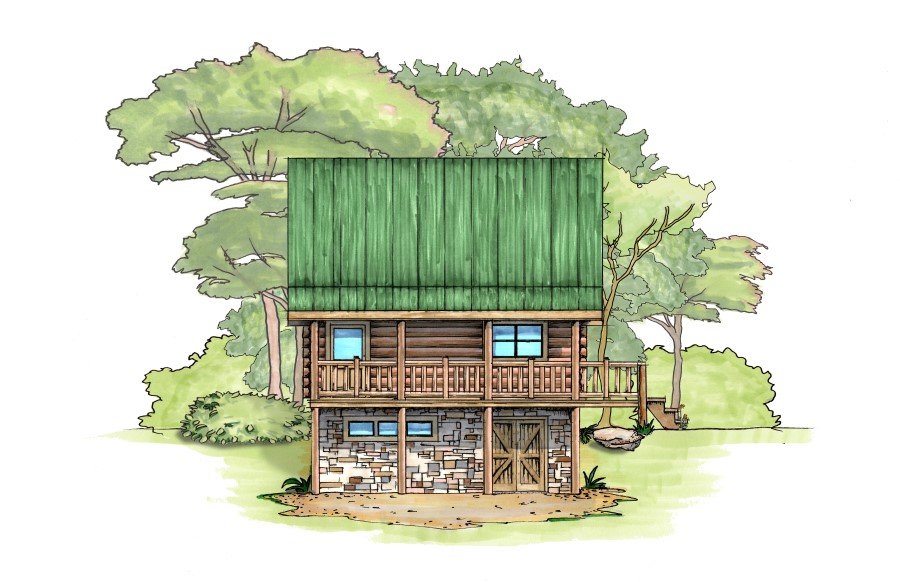 Backwoods Camp Plan Details - Natural Element Homes