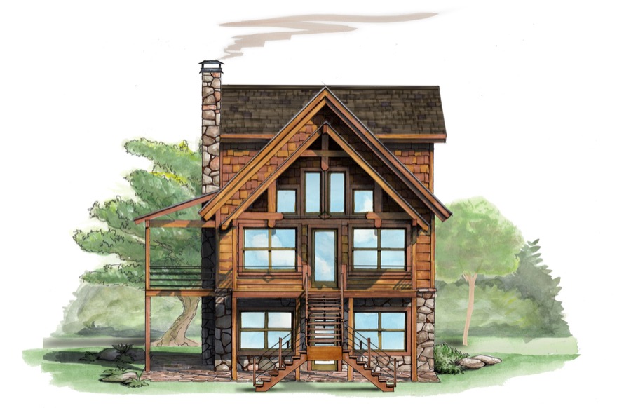 Black Cat Cabin Plan Details - Natural Element Homes