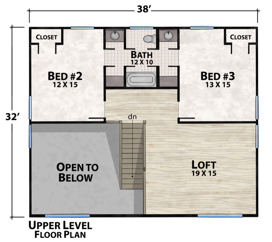Buck Ridge Cabin Plan Details - Natural Element Homes