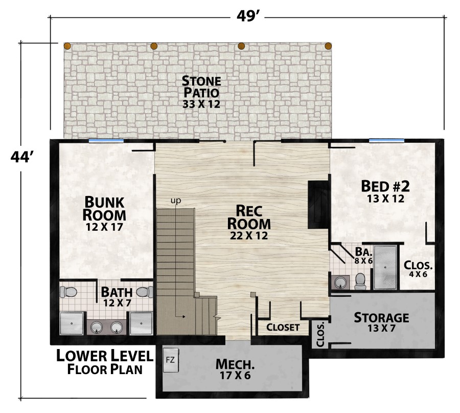 Bunk House Plan Details - Natural Element Homes