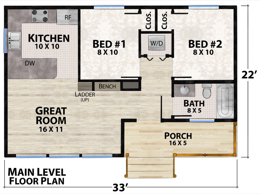 Camping Cabin Plan Details - Natural Element Homes