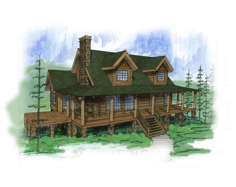 Catch Pen Cabin Plan Details - Natural Element Homes