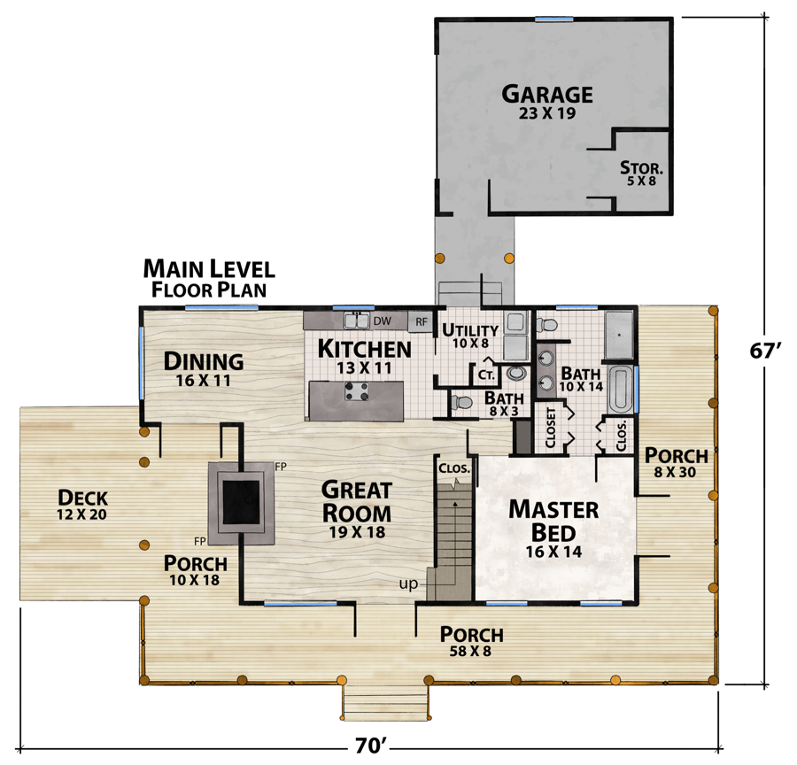 Catch Pen Cabin Plan Details - Natural Element Homes