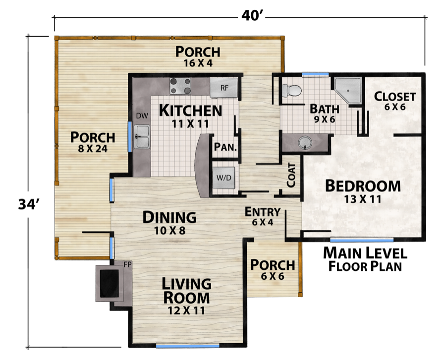 Chicken Little Plan Details - Natural Element Homes
