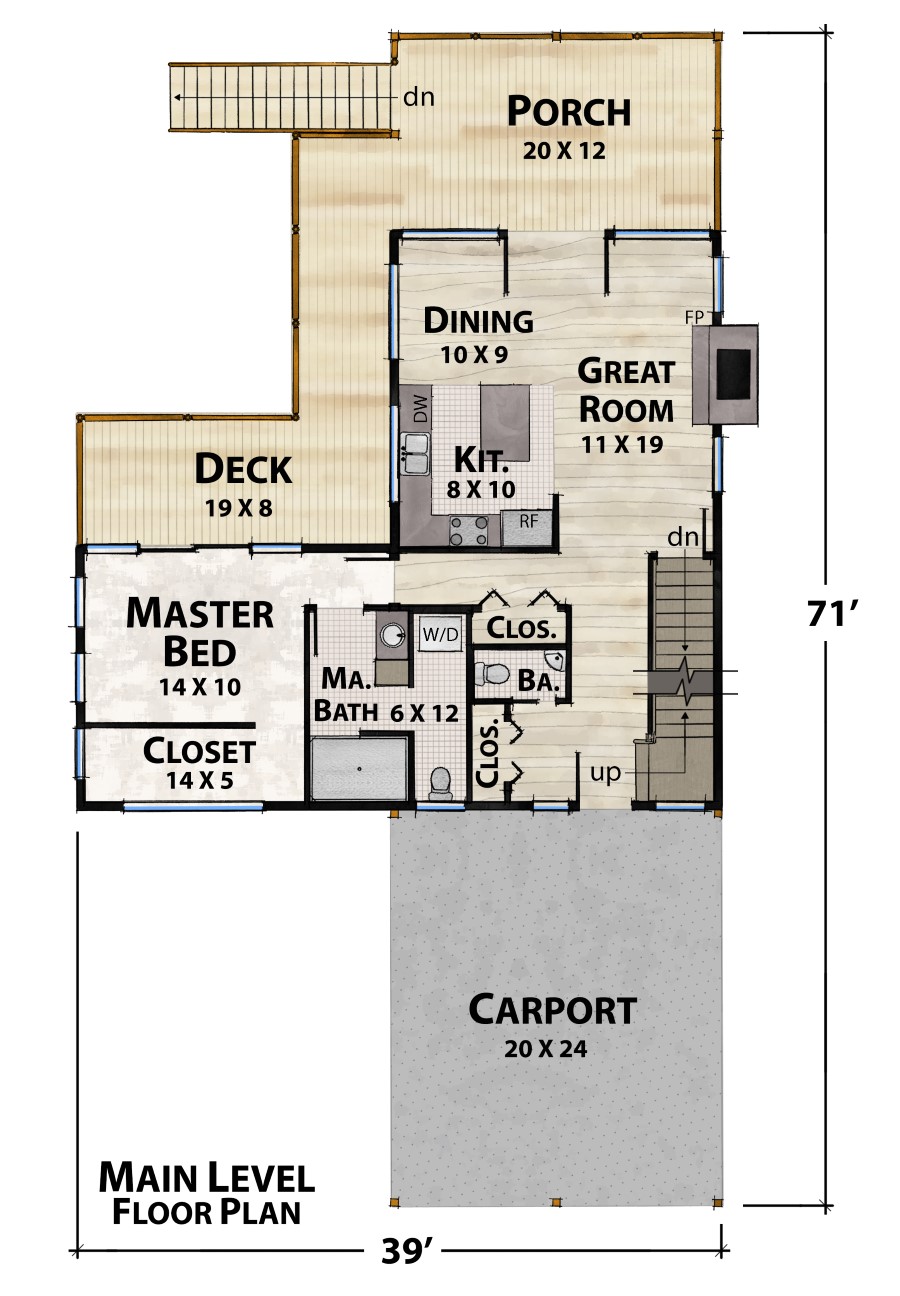 Escape Cabin Plan Details - Natural Element Homes