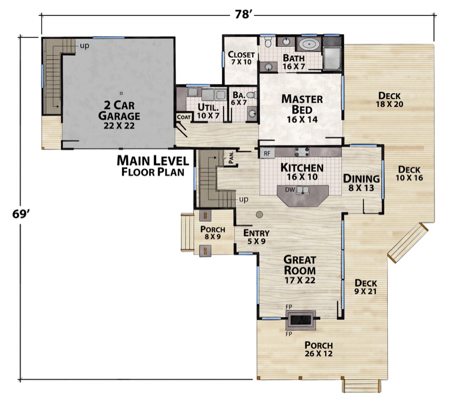 Firefly Lodge Plan Details - Natural Element Homes