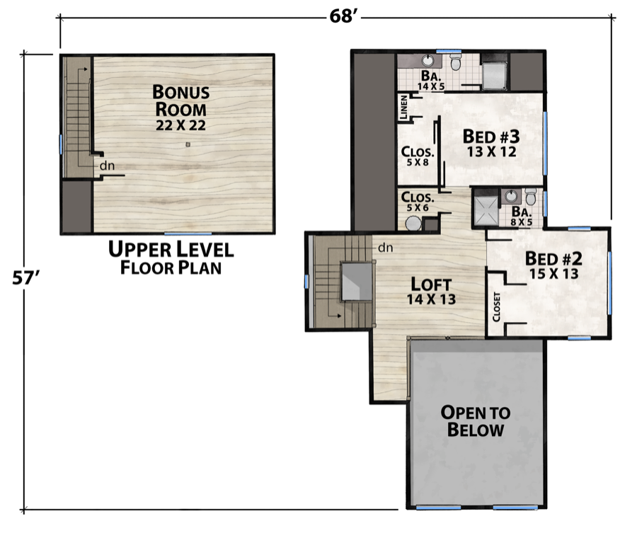 Firefly Lodge Plan Details - Natural Element Homes