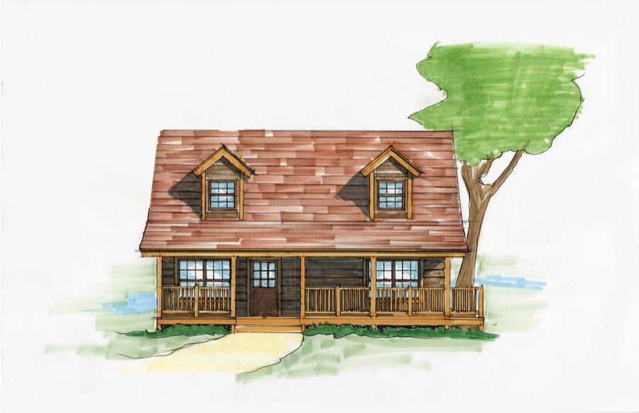 Fish Camp Plan Details - Natural Element Homes