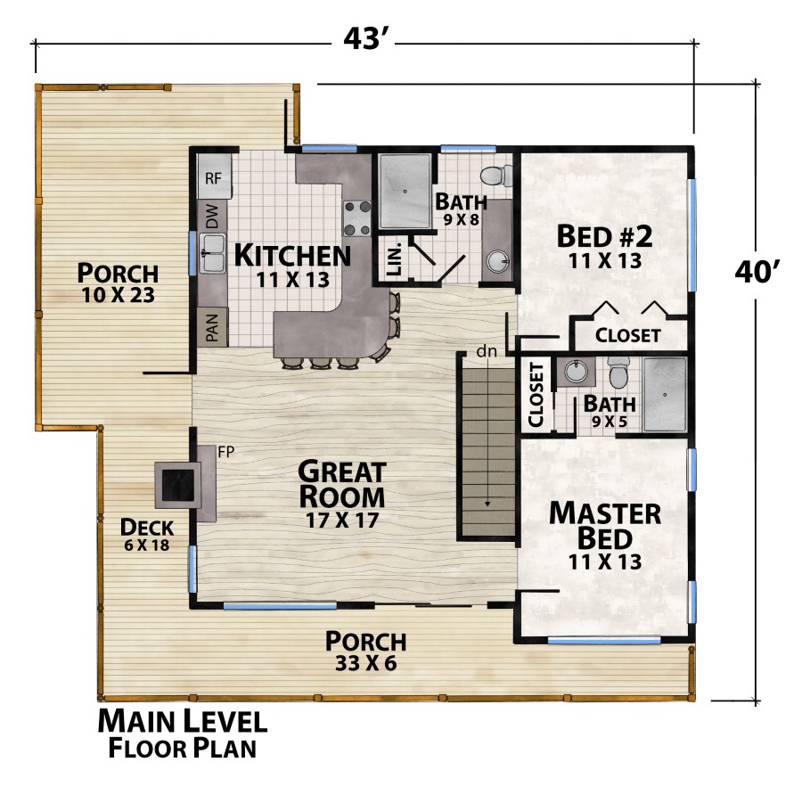 Foothills Camp Plan Details - Natural Element Homes