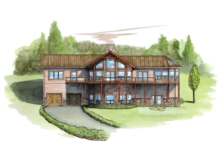 Longbow Lodge Plan Details - Natural Element Homes