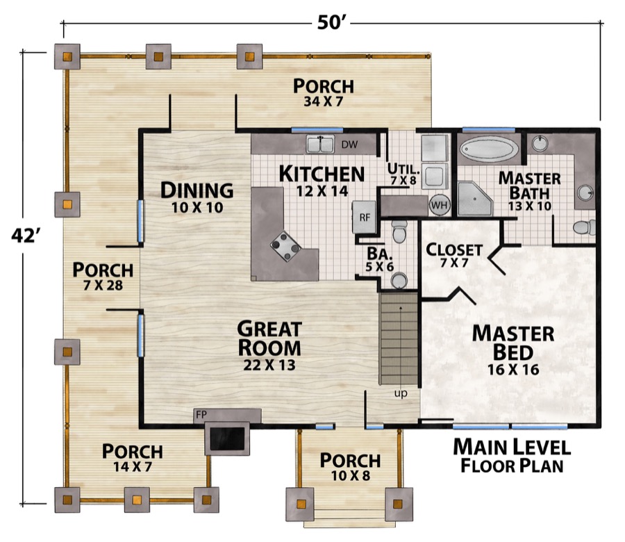 Maple Leaf Lodge Plan Details - Natural Element Homes
