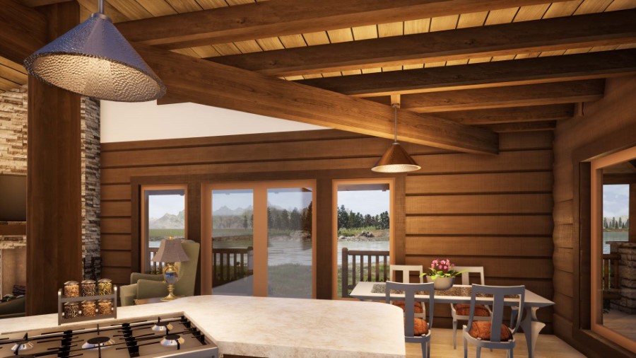 Mountain View Lodge 2 Plan Details - Natural Element Homes