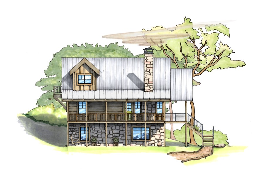 Peace Pipe Camp Plan Details - Natural Element Homes