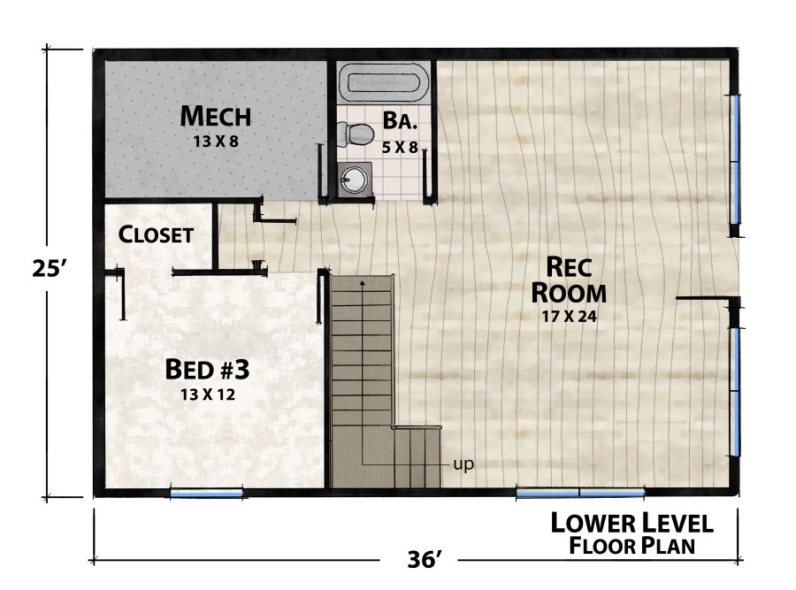 Peace Pipe Camp Plan Details - Natural Element Homes