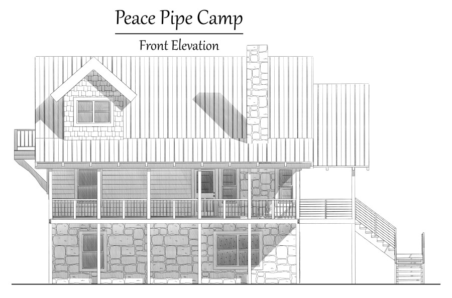Peace Pipe Camp Plan Details - Natural Element Homes