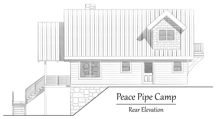 Peace Pipe Camp Plan Details - Natural Element Homes