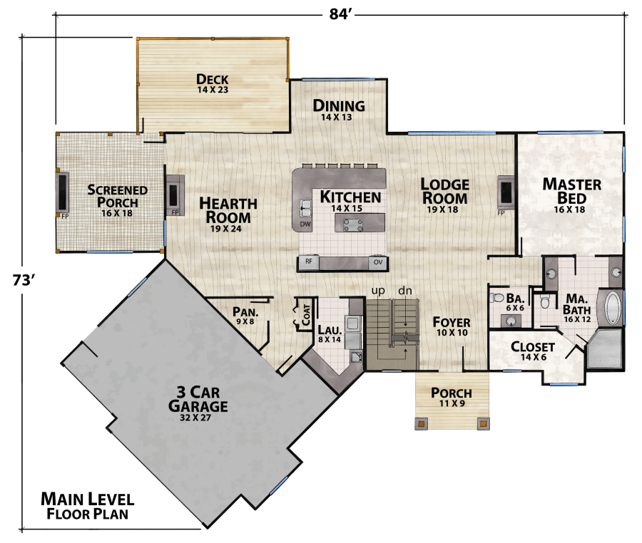Sandstone Retreat Plan Details - Natural Element Homes
