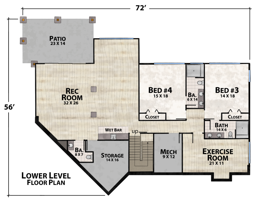 Sandstone Retreat Plan Details - Natural Element Homes